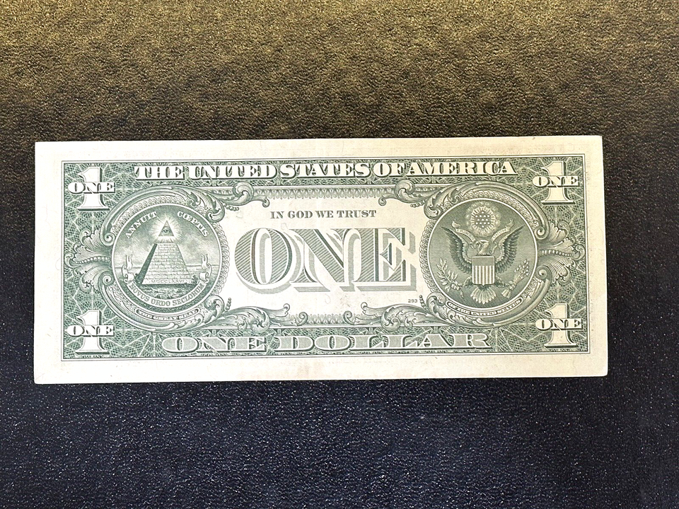 ((ERROR Misaligned Miscut)) Offset Left Misprint! 1988 $ 1 One Dollar ...