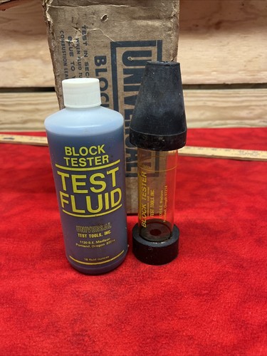UNIVERSAL BLOCK TESTER TEST FLUID 16 OZ | eBay
