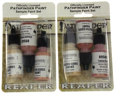 Reaper Pathfinder Sample Paint Set 2 Taldan Pink Kyonin Beige Shoanti ...