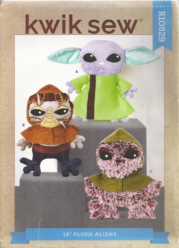 KWIK SEW K4323/R10829 18" PLUSH ALIENS SEWING PATTERN | eBay