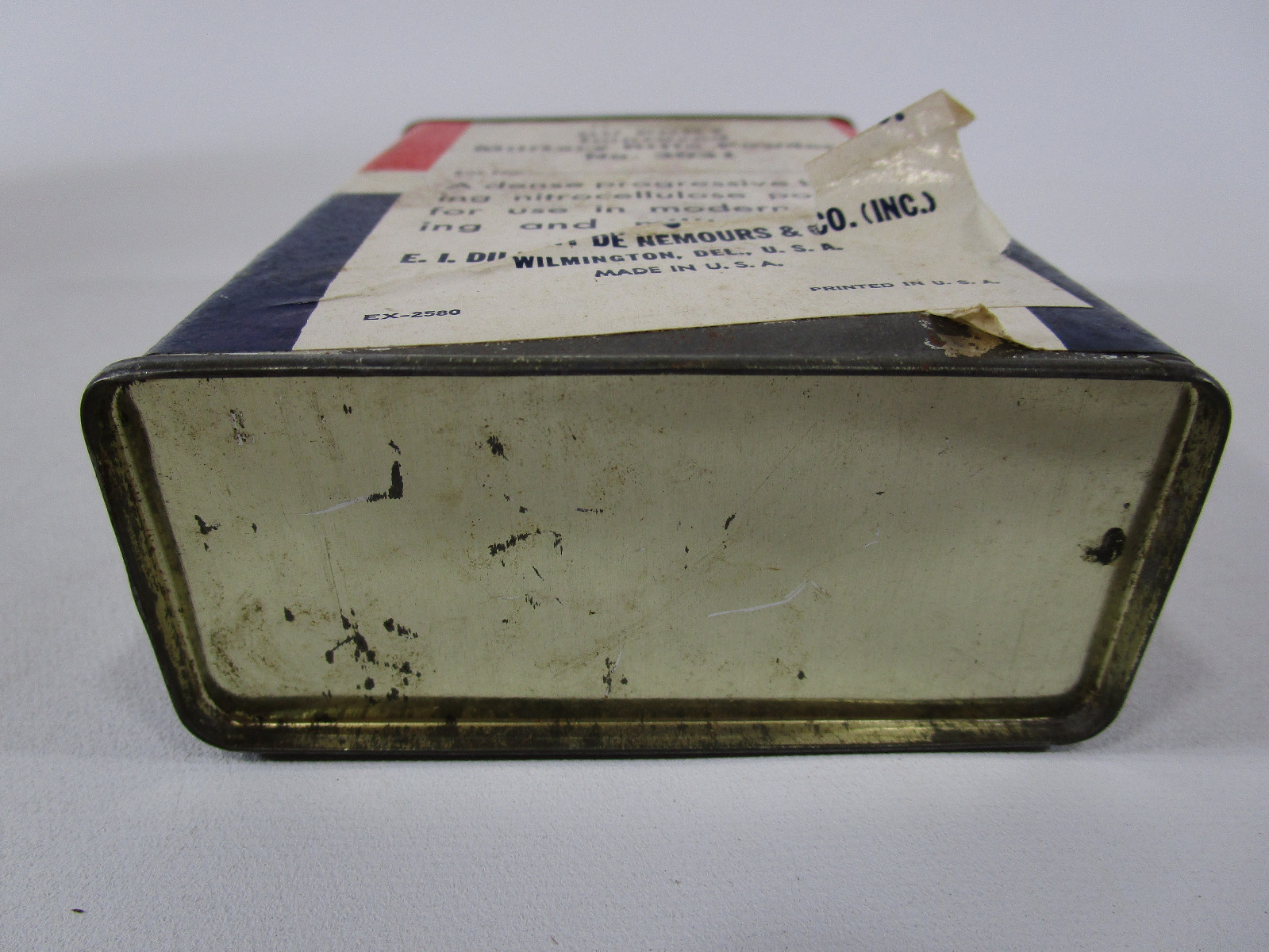 Vintage Dupont improved military Rifle Powder advertising tin 3031 can ...