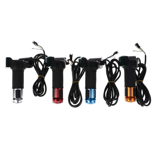 Electric Bike Throttle with LCD display Indicator Gas Handle Throttle ...
