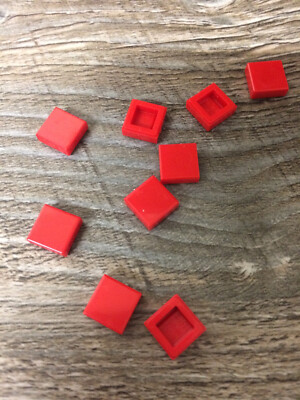 LEGO Bits 307021 - 3070 Flat Tile 1 x 1 Red x9* | eBay UK
