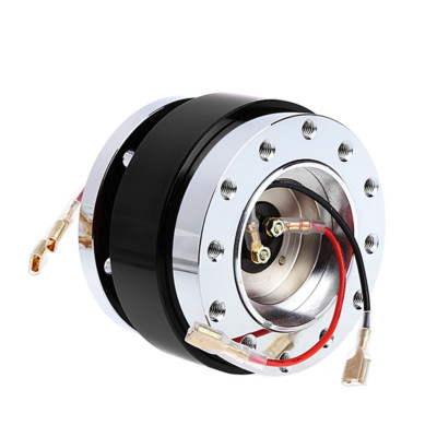 Black Car Steering Wheel Quick Release Hub Adapter Snap Off Boss Kit W ...