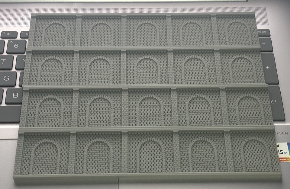 HO Scale Retaining Wall/Arch Brick Panel 4 Pack | eBay