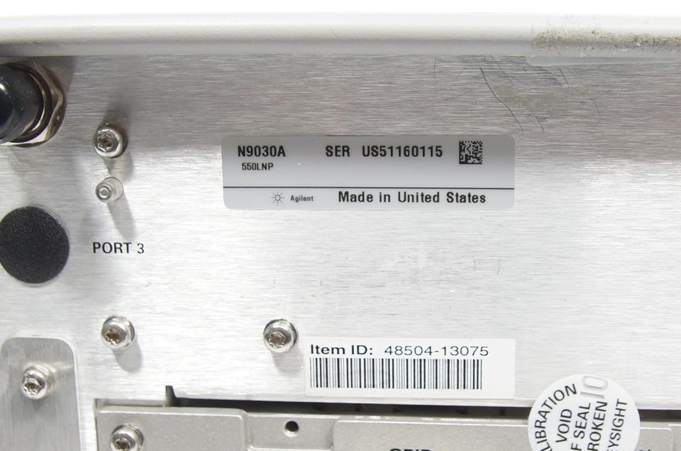 Agilent N9030A 3Hz to 50GHz PXA Signal Analyzer OPT 550 EP1 LFE LNP MPB ...