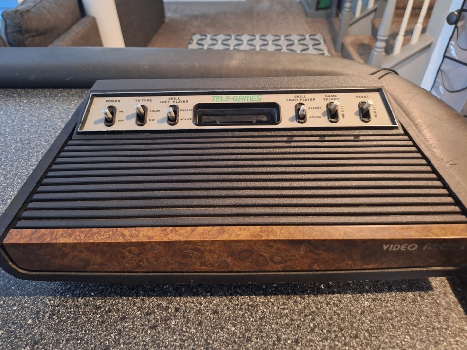 Atari CX2600 Sears Telegames Heavy Sixer Console Sunnyvale NICE SHAPE ...