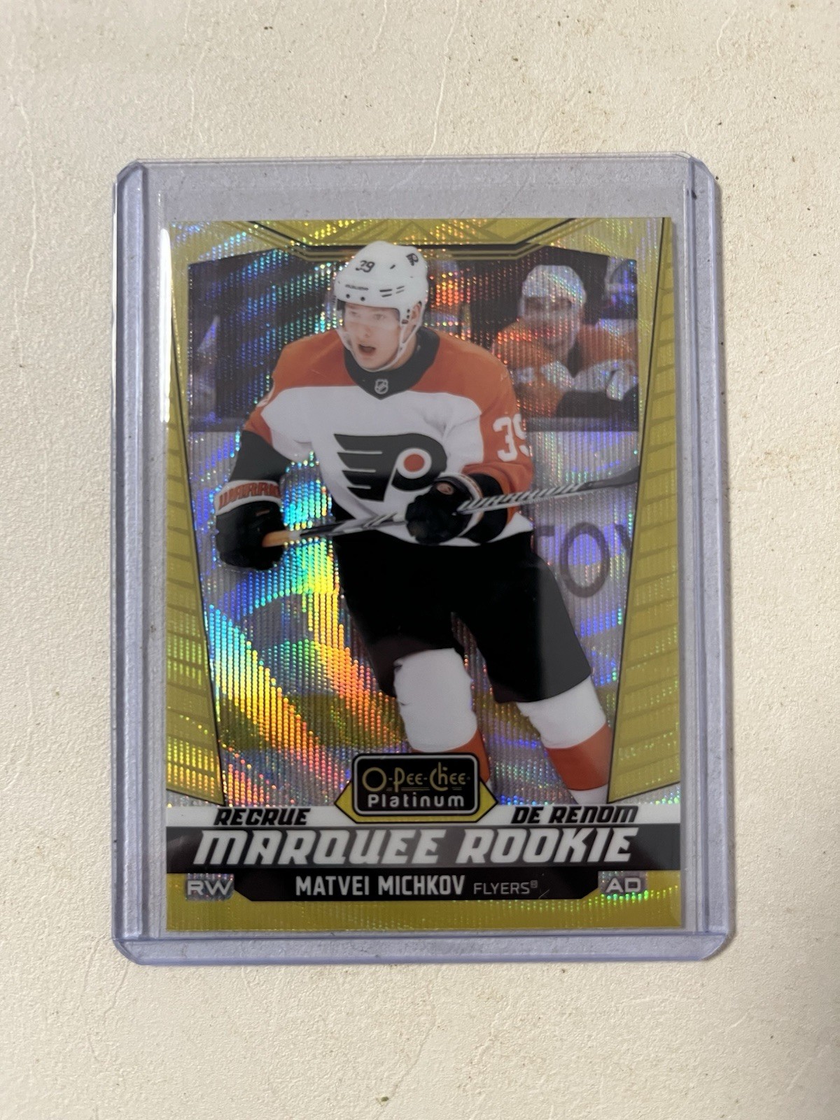 Matvei Michkov Neon Yellow Surge 2024-25 NHL O Pee Chee OPC Platinum ...