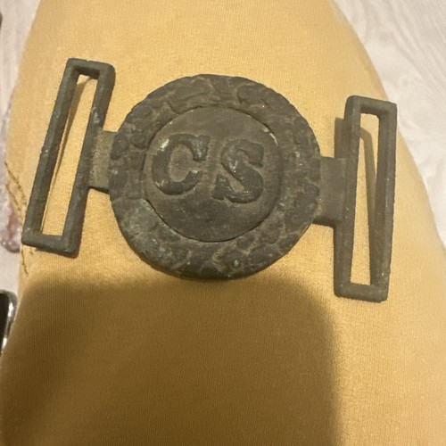 Original Civil War Confederate Cs Two Piece Belt Buckle | eBay