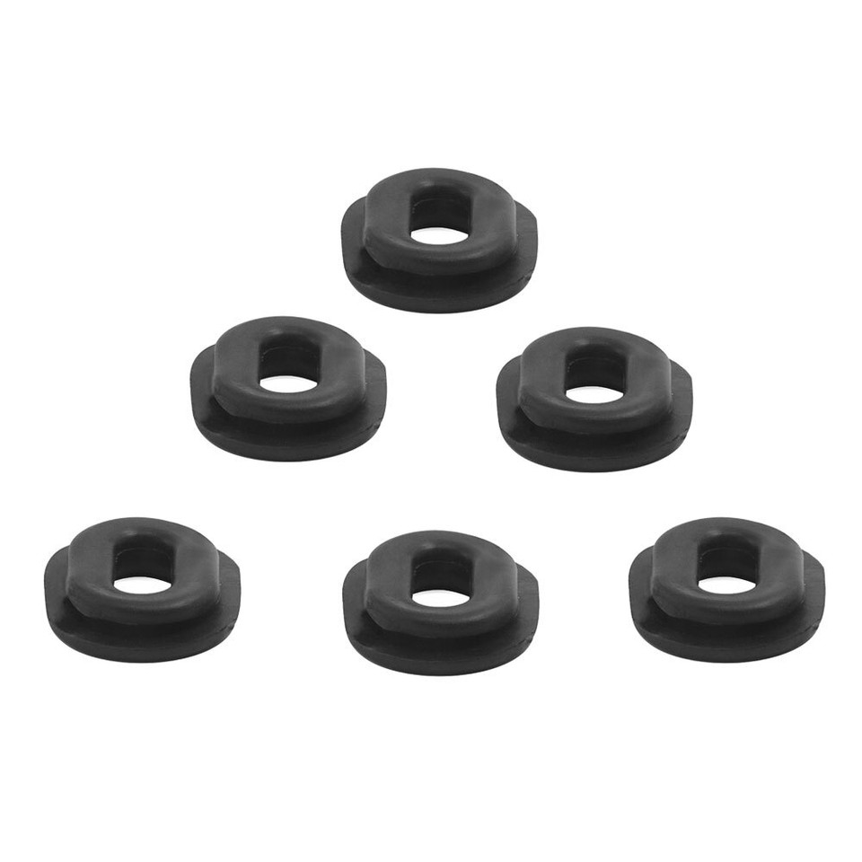12PCS Motorcycle Parts Oval Round Rubber Side Covers Grommets Pads ...