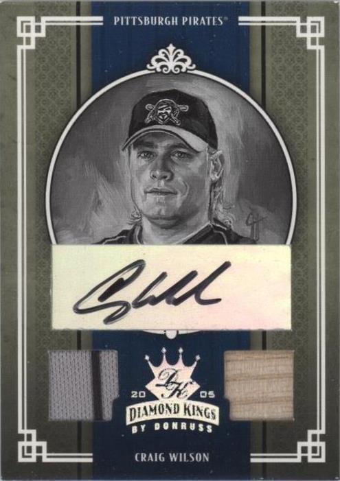 2005 Donruss Diamond Kings - Craig Wilson #178 Silver Black & White ...