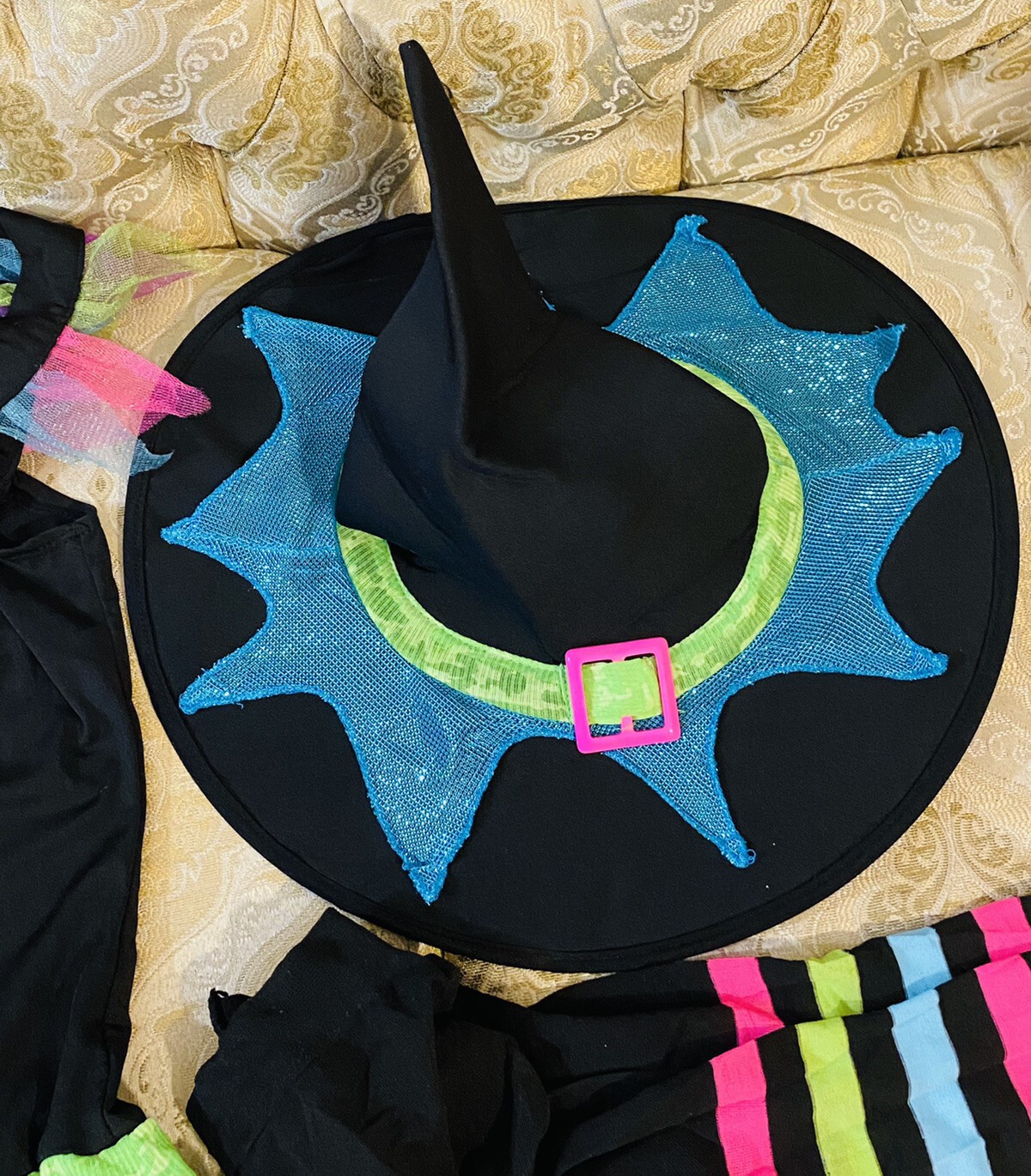 Neon Witch Junior Medium 7-9 Costume: Partial Costume | eBay