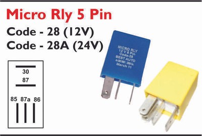 Micro Relay 5 Pin 24V | eBay Australia