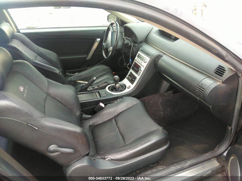 2005 Infiniti G35 Black Interior