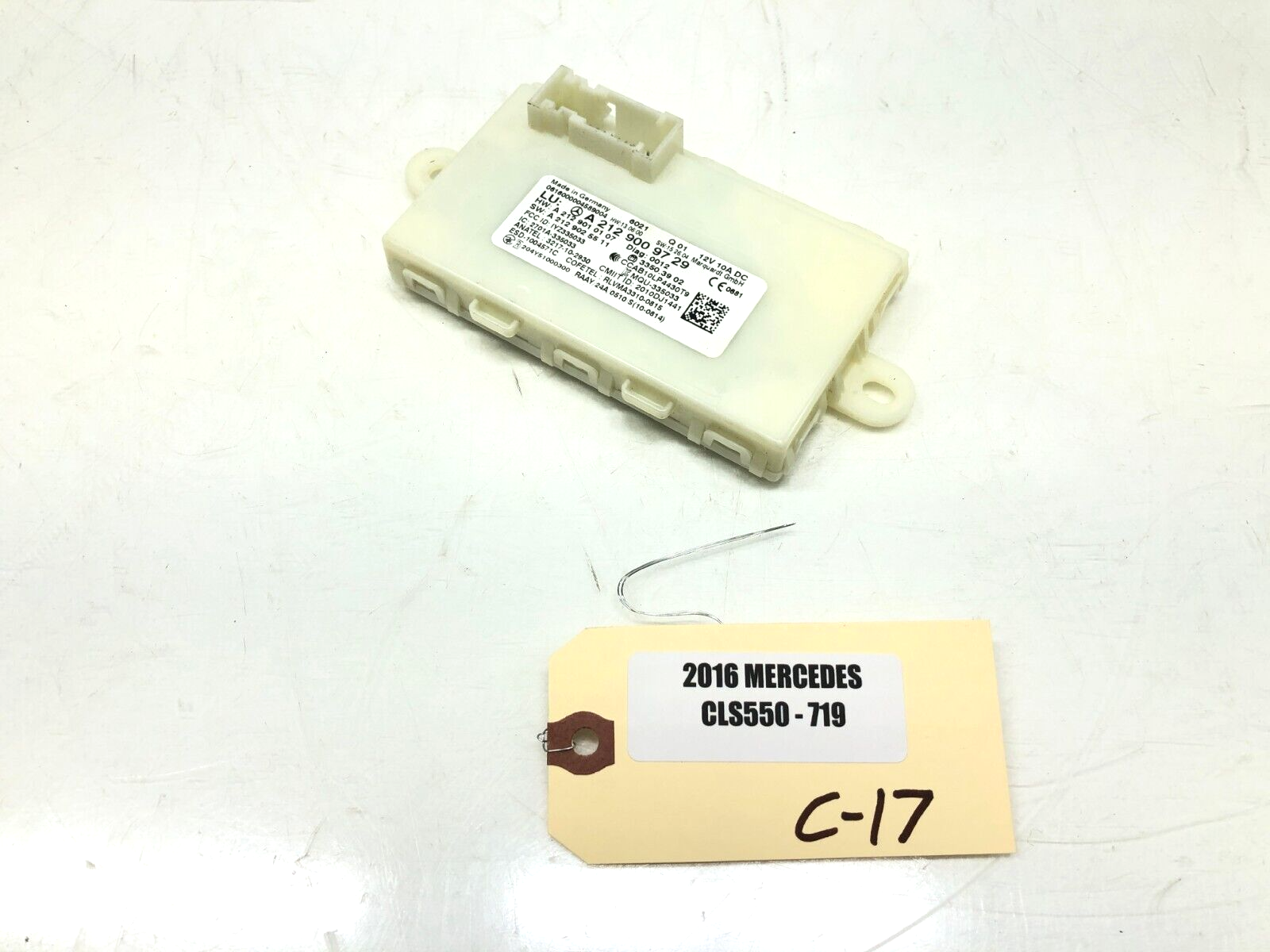2014-2018 MERCEDES-BENZ CLS550 KEYLESS GO CONTROL MODULE OEM | eBay
