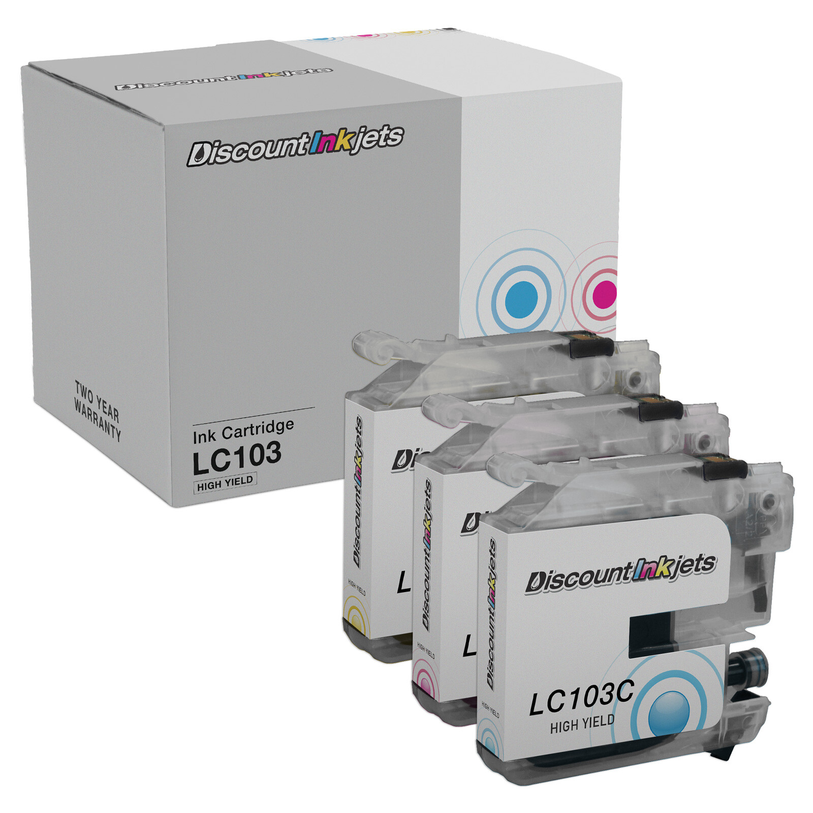 3PK LC103XL for Brother LC103C LC103M LC103Y Inkjet Cartridge Hi Yield ...