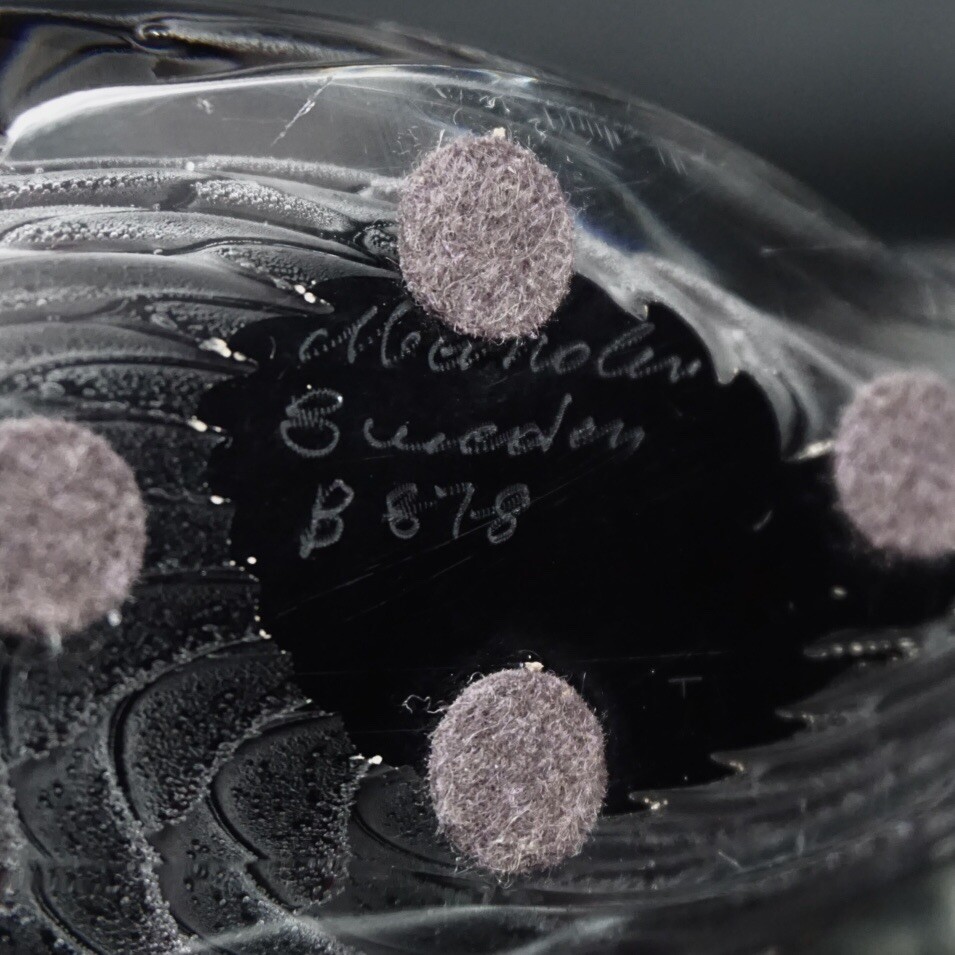 VINTAGE MARCOLIN ART Glass CRYSTAL Snail HANDMADE IN SWEDEN Signed | eBay