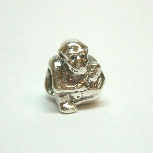 GENUINE RETIRED PANDORA MONKEY & CHIMP CHARM STERLING… - Gem
