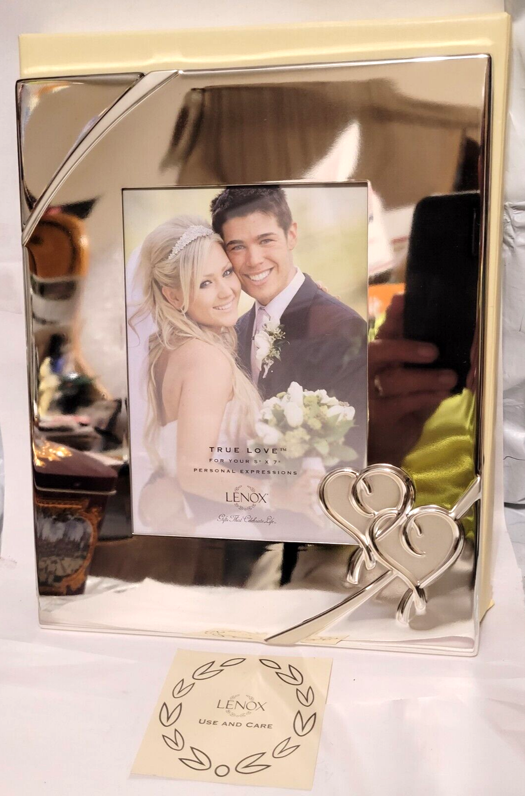 Lenox True Love 8x10 Frame Silver-plated 5x7 Picture Wedding Memories ...