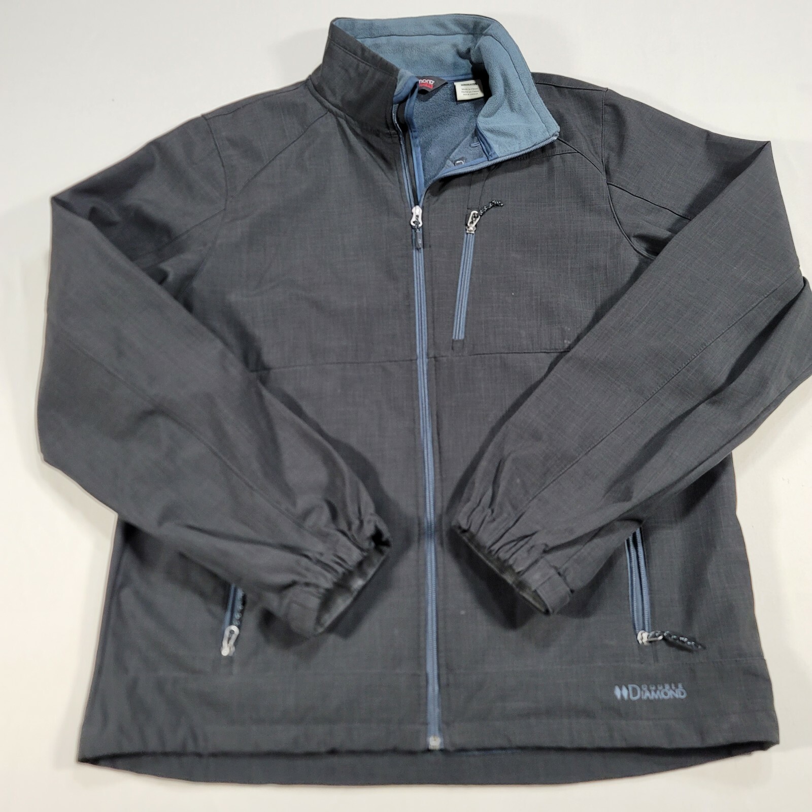 Black Diamond Double Diamond Softshell Jacket Black Full Zip Mens 2XL ...