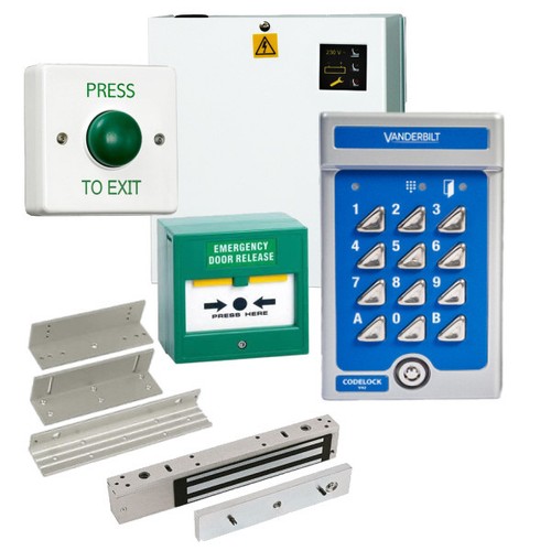 Vanderbilt V42 Code Access Control Door Entry Keypad kit with PSU ...