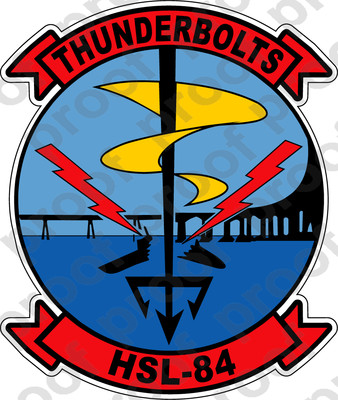 STICKER USN HSL 84 Thunderbolts | eBay