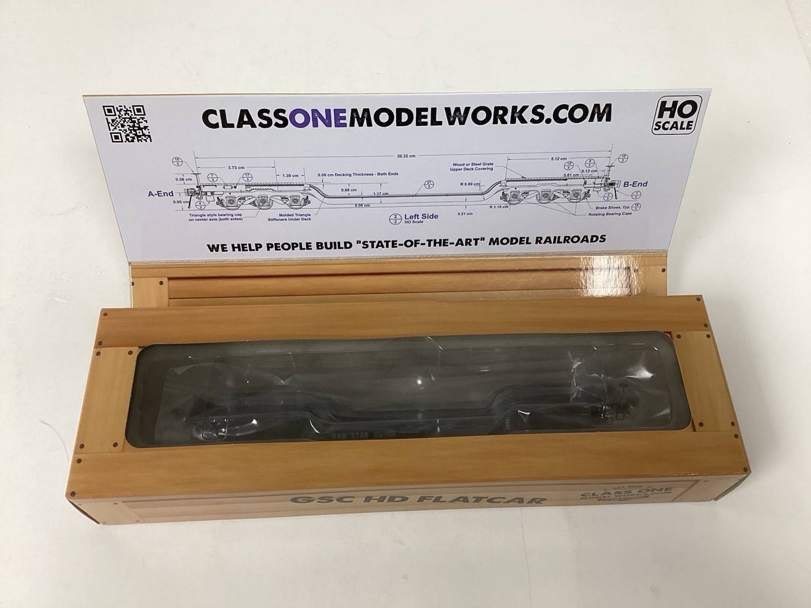 HO Class One Model Works FC00201 B&O GSC HD Flatcar Wood Deck Early ...