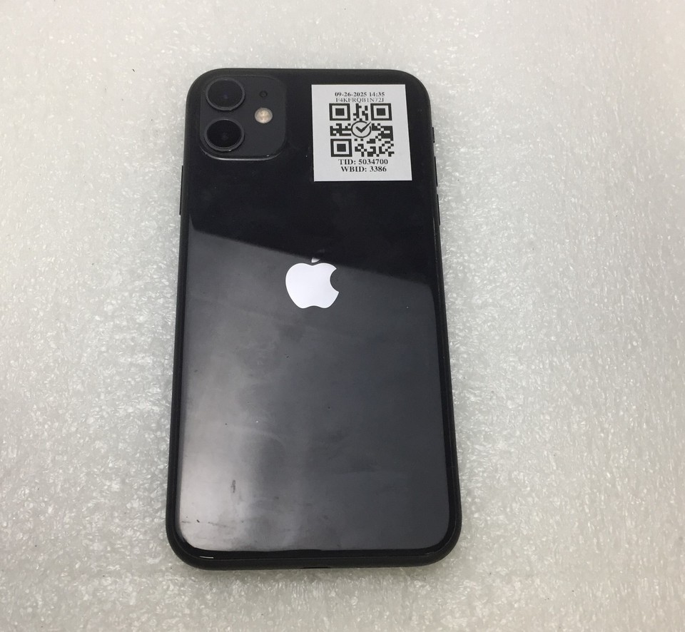 Apple iPhone 11 (A2111) AT&T Black 64GB A13 Bionic Chip Liquid Retina ...