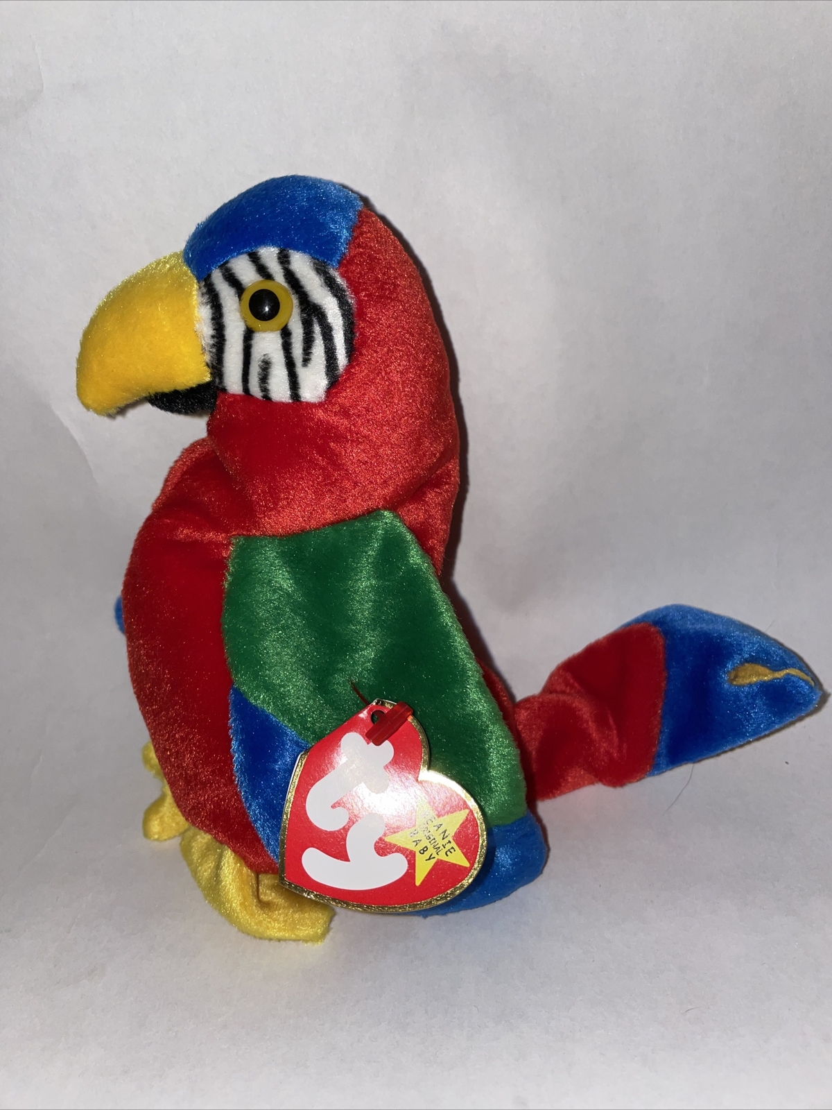 Ty Beanie Baby Jabber The Parrot Tropical Bird - Ty Beanie Babies ...