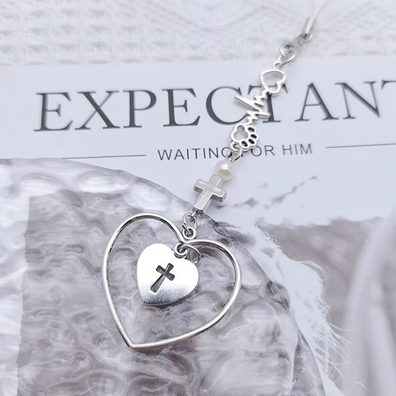 Heart Star Guitar Charm Pendant Chain Phone Straps Pocket Keychain ...