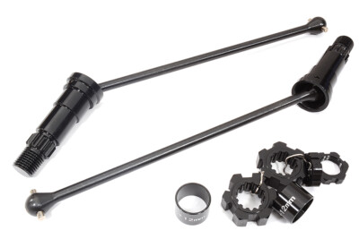 Universal Drive Shafts w/ +12mm Ext. Stub Axles (2) for TRX X-Maxx 4X4 ...