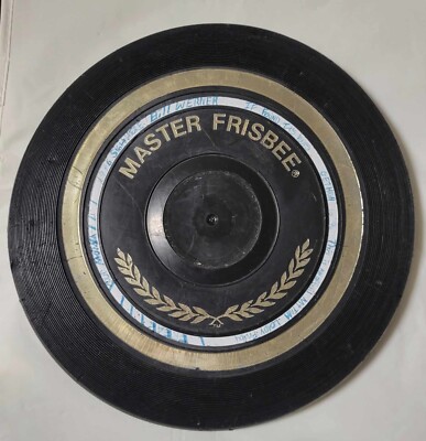 VTG 1967 WhamO Master Frisbee IFA Approved Black Gold San Gabriel CA ...