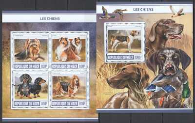 FD0967 2017 NIGER DOGS HUNTING BIRDS DOMESTIC ANIMALS FAUNA #5052-5 ...