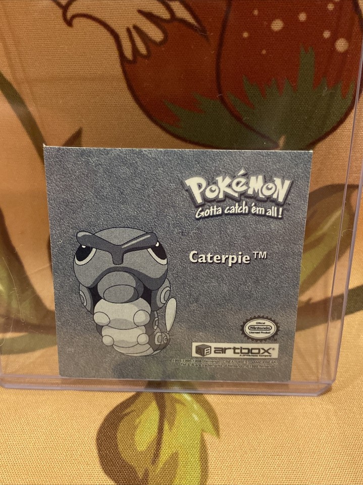Vintage 1999 Artbox Pokemon Sticker Rare Series 1 PRIZM #PR39 Caterpie ...