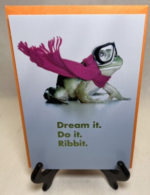Encouragement Success Dream Frog Hallmark Greeting Card | eBay