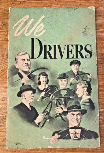We Drivers Booklet General Motors 1940s Driver Safety Car Autos Driving ...