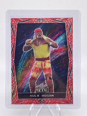 2024 Leaf Metal Legends Wrestling Red Diagonal Shimmer /7 - # 11 Hulk ...
