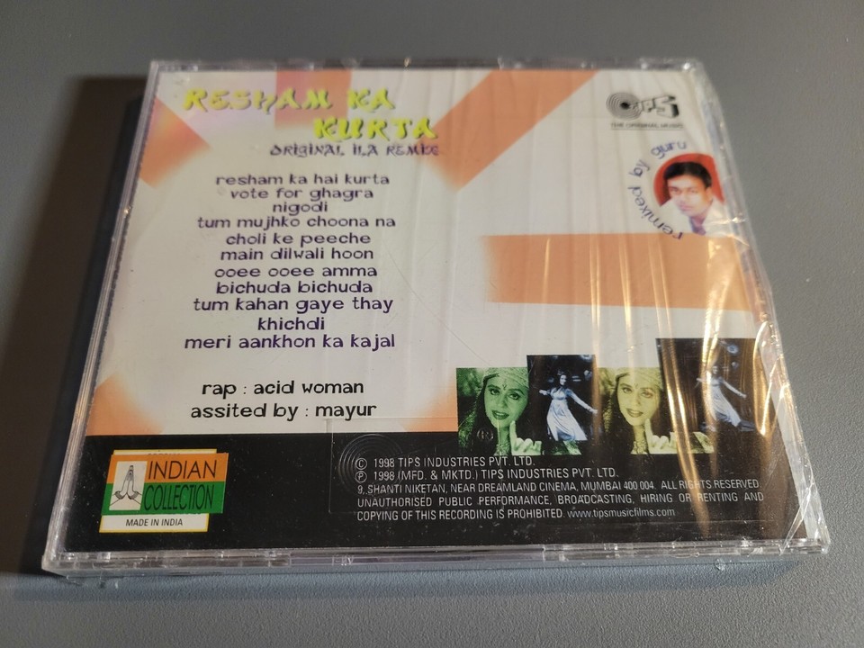 RARE Resham Ka Kurta Ila Arun Remix Bollywood Audio CD | eBay