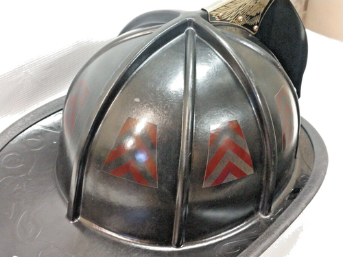 8 Reflective Subdued Red and Black Chevron Fire Helmet Tetrahedrons ...