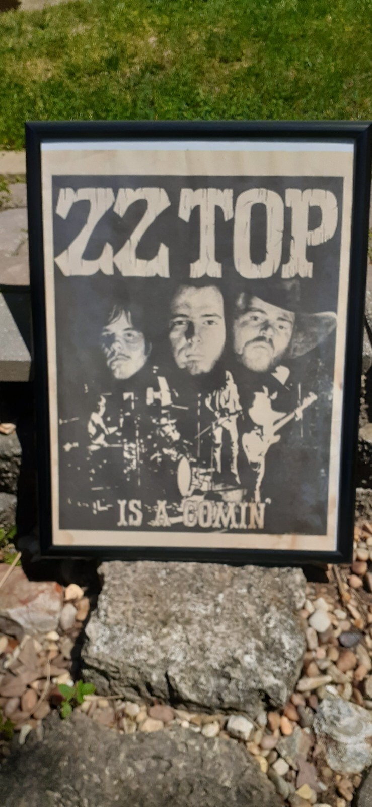 Vintage Ken Featherston "ZZ TOP Is A Comin" 1973 Poster "One of a Kind ...