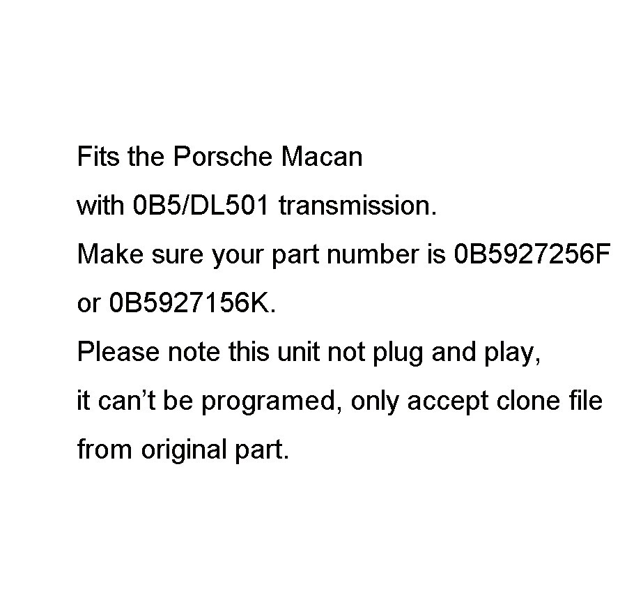 PDK 0B5927256F 0B5927156K Transmission Control Unit TCU TCM For Porsche ...