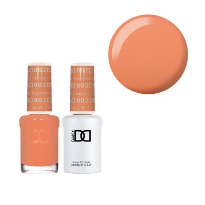 DND 802 Honeymoon - Daisy Collection Nail Gel & Lacquer Polish Duo 15ml ...