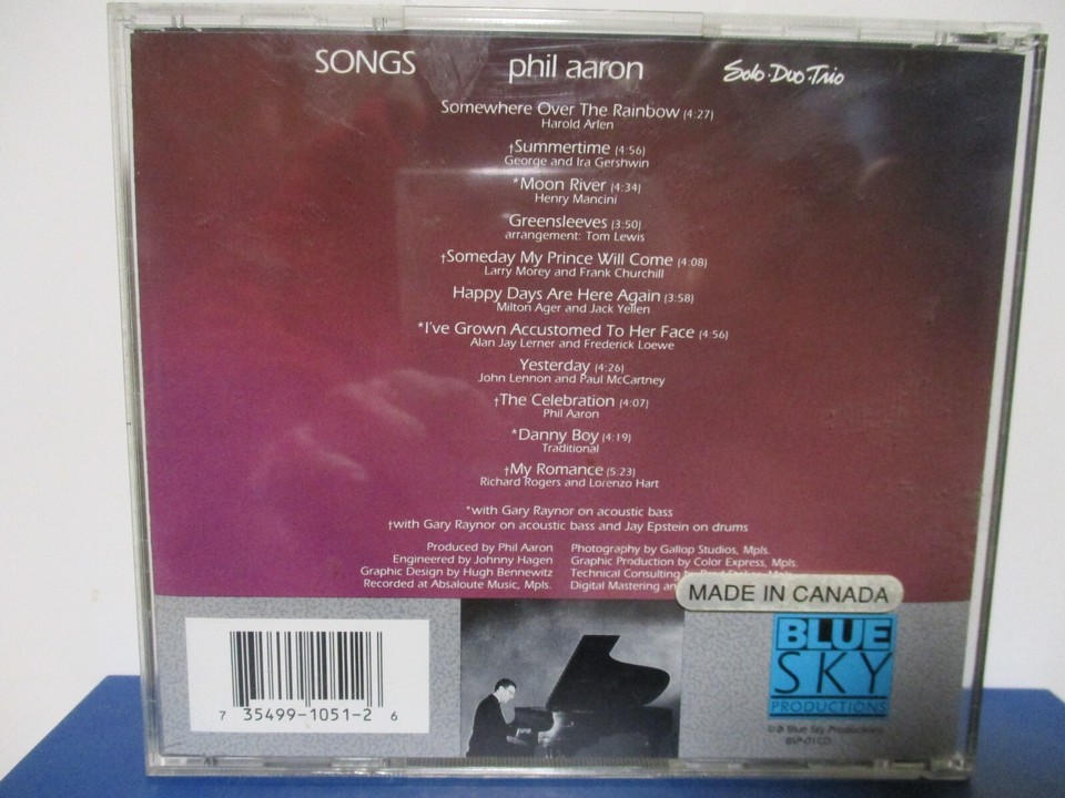 Phil Aaron - Songs - CD - MINT condition - E23-261 | eBay