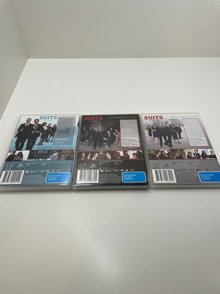 Suits TV Series DVD seasons 1 - 3 Patrick J Adams Meghan Markle 2011 | eBay