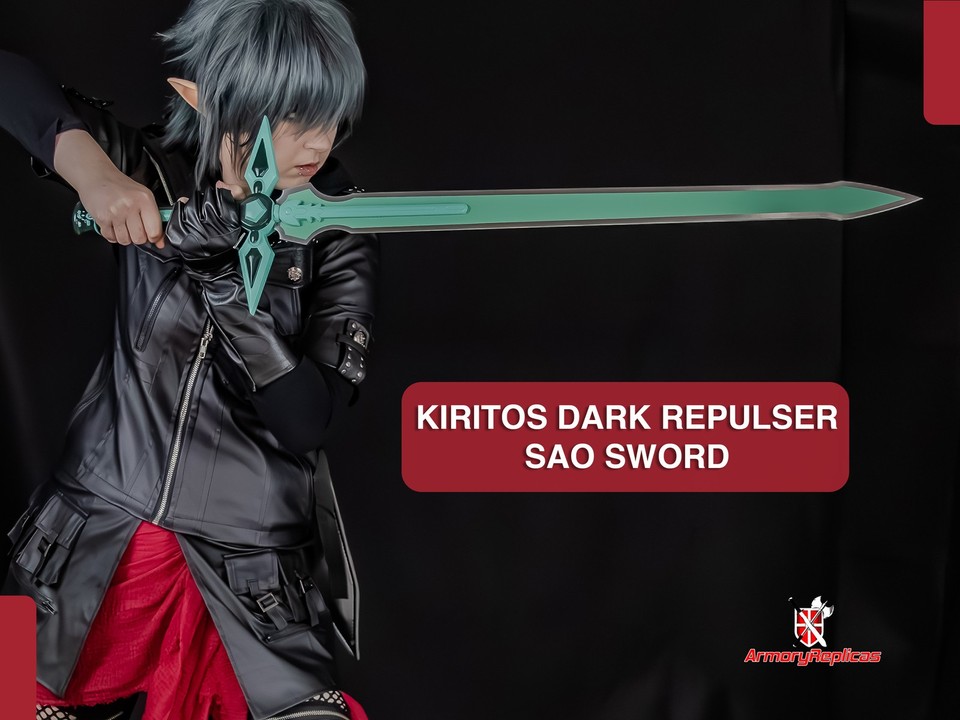 Kirito’s Dark Repulser Sword Art Online Carbon Steel Replica ...