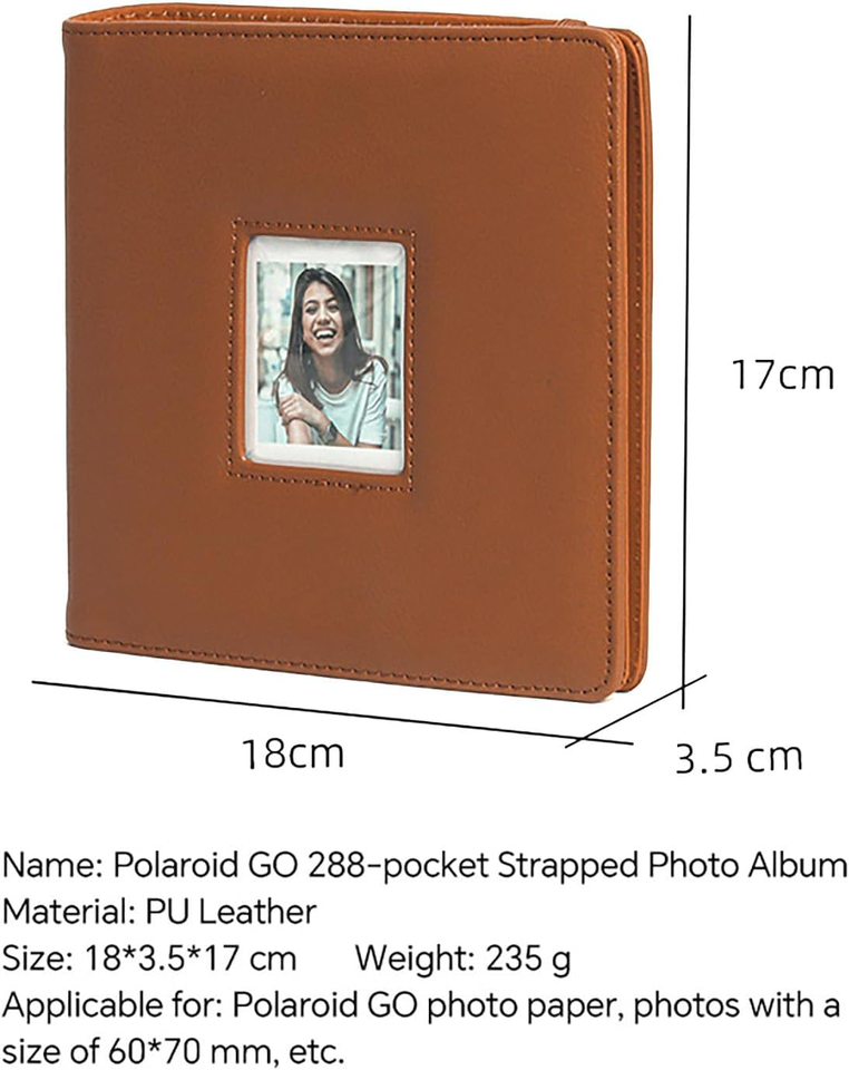 Compact Photo Album 288 Pockets for Polaroid Go Photos (2.6X2.1 Inch ...