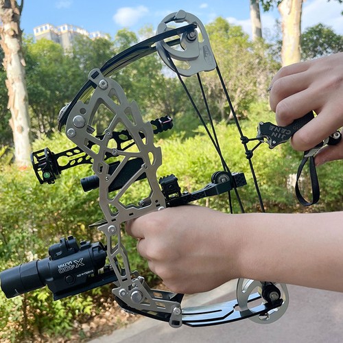 13" Mini CompoundBow Arrow Set 15-32lb Archery Short Axis Bow Hunting ...