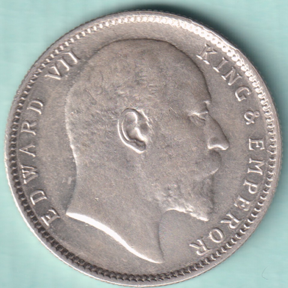 BRITISH INDIA 1903 KING EDWARD VII ONE RUPEE RARE SILVER COIN | eBay