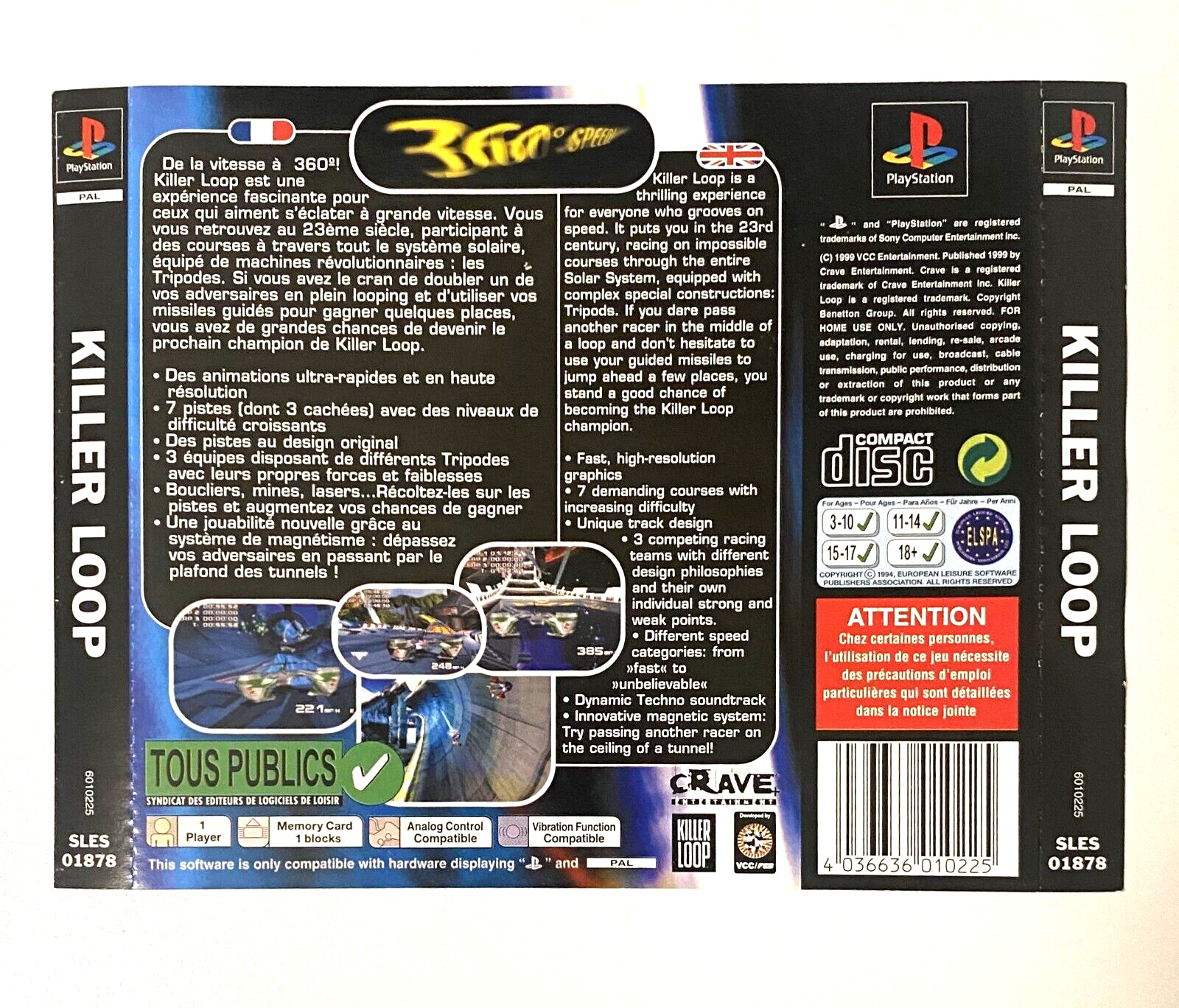 Killer Loop Playstation - Prix - Photo - Présentation