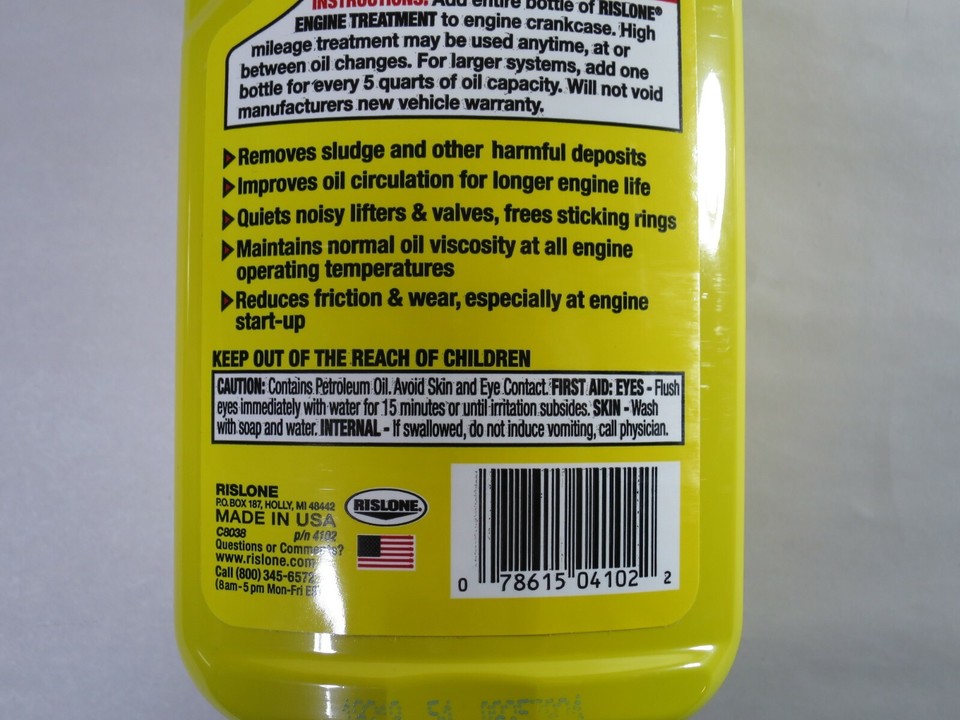 Rislone 4102 Engine Treatment Concentrate OIL Additive Restore Car ...